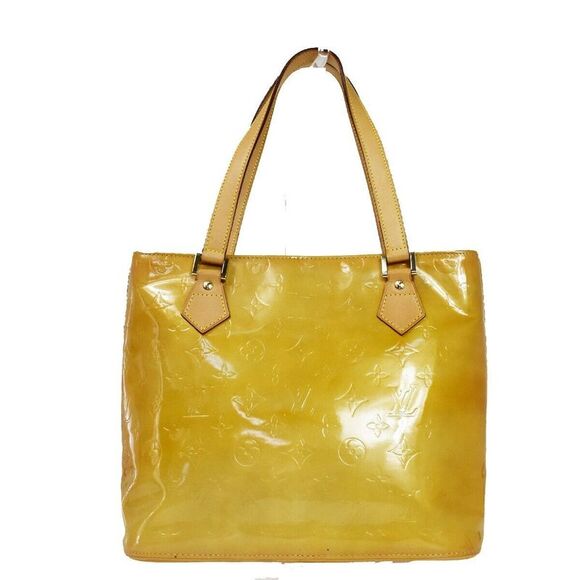 Louis Vuitton | Bags | Louis Vuitton Houston Yellow Patent Leather ...